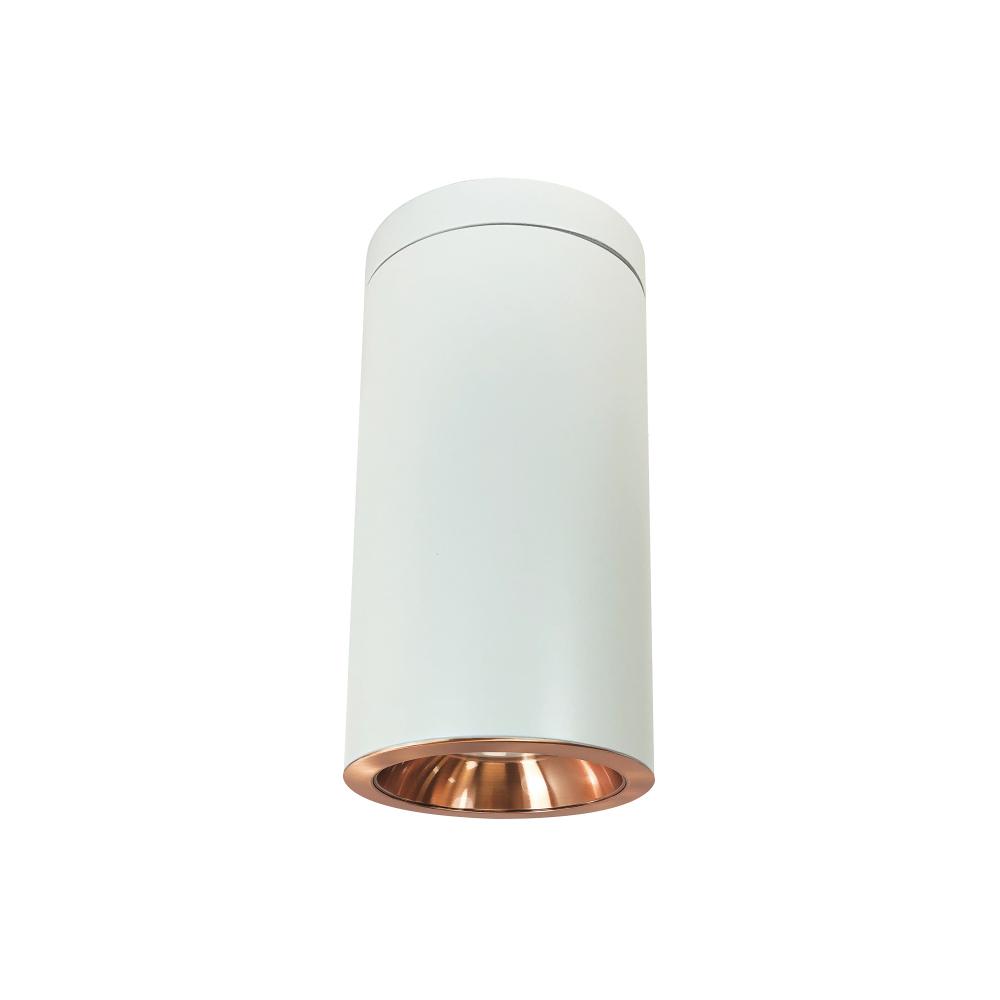 6" Cobalt Surface Mount Cylinder, White, 1000L, 3500K, Copper Reflector ...