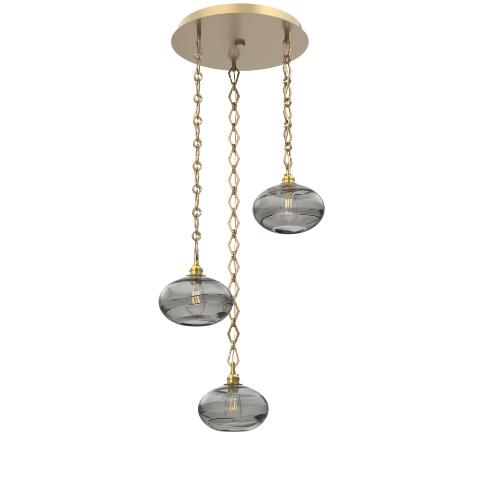Coppa Round 3pc Multi-Pendant with Chain : 12G2N8F | The Lite House