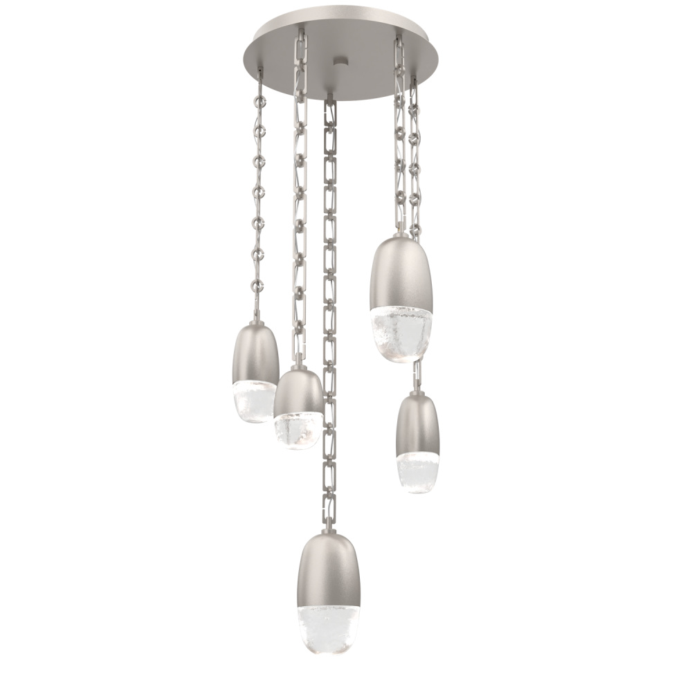 Pebble Round 5pc Multi-Pendant with Chain : 12R1GZ9 | The Lite House